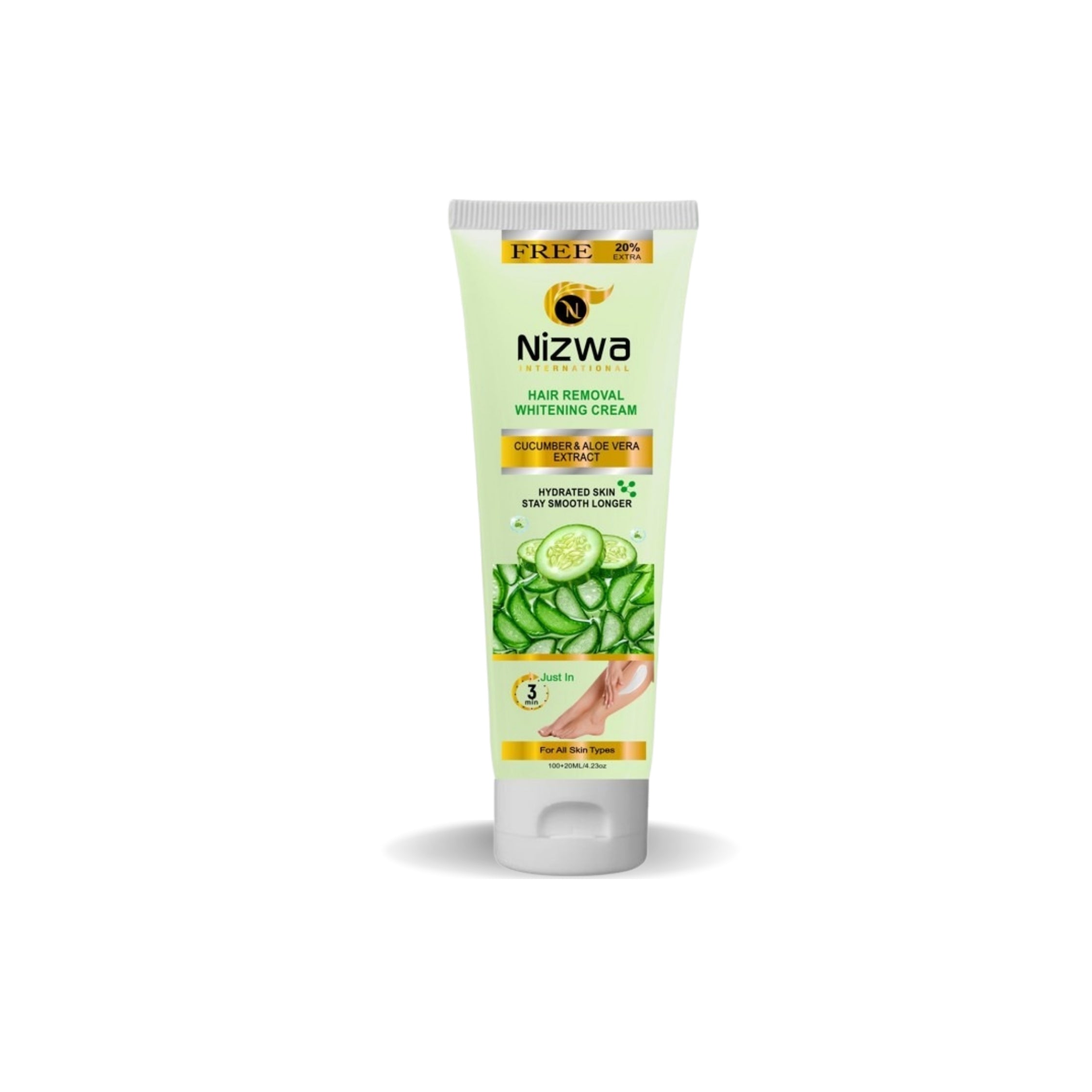 Nizwa Cucumber & Aloe Vera Hair Removal Cream – Gentle & Cool – Nizwa ...